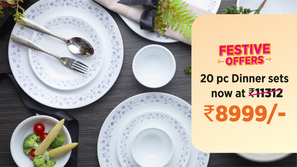 Celebrate Diwali - 20 pc Dinner Sets – Tagged "pattern_Secret Garden ...