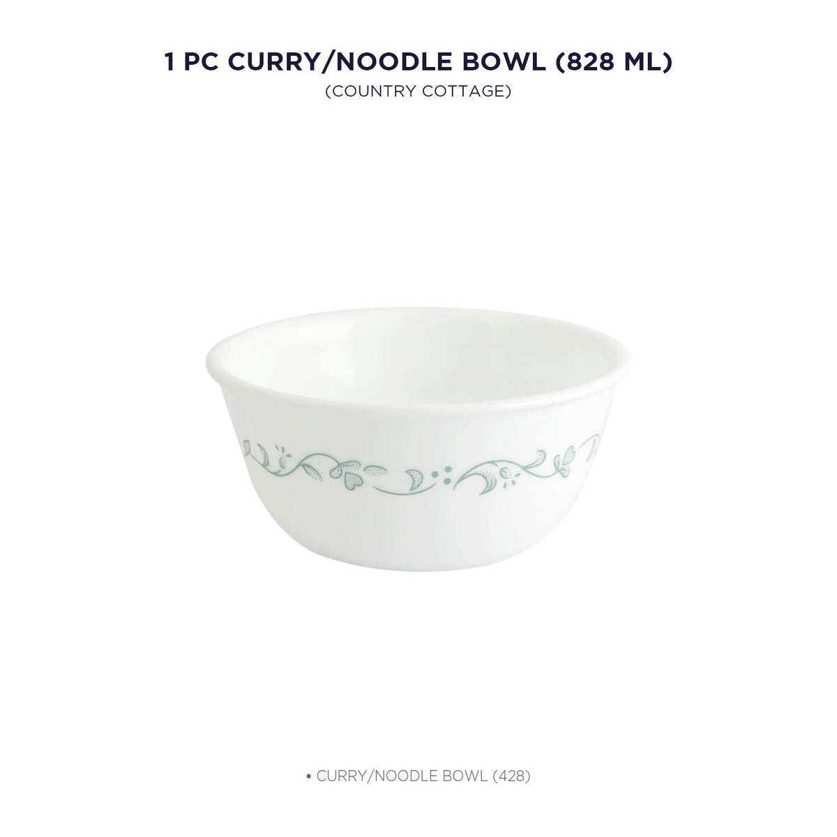 Corelle Livingware Country Cottage 828 Ml Curry Bowl, Microwave & Dish ...