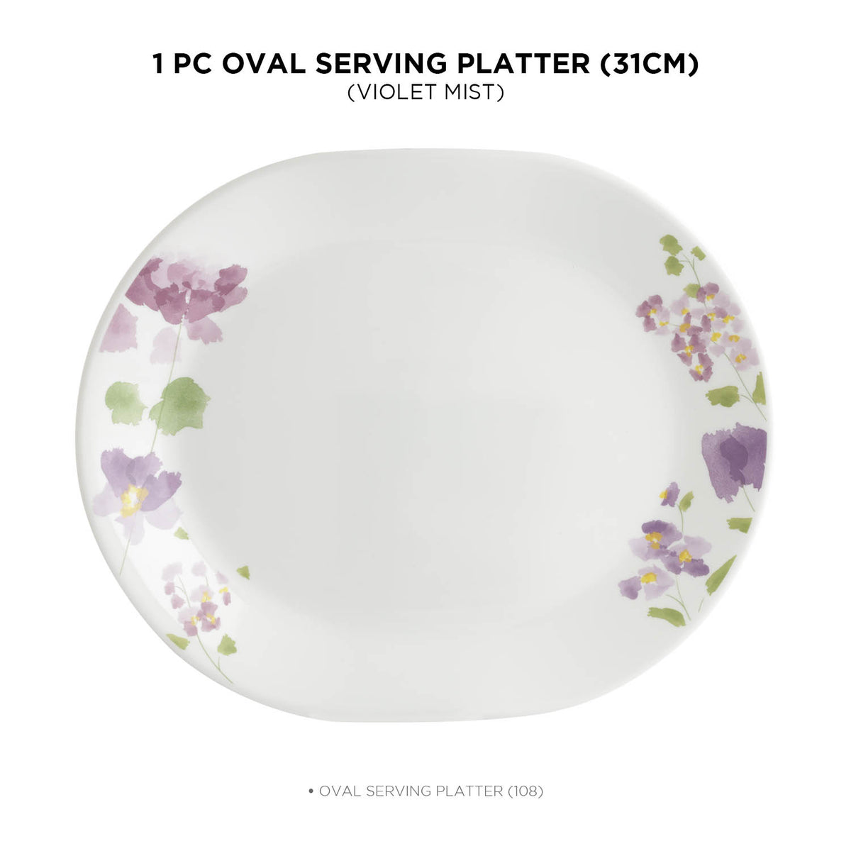 Buy Corelle Asia Collection Violet Mist 12.25 /31cm Serving Platter ...