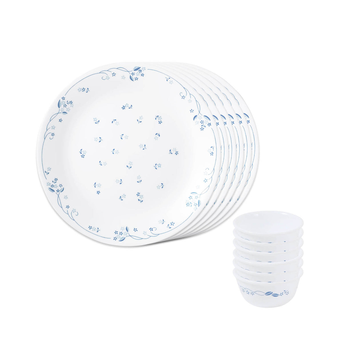 Corelle Provincial Blue Glass 12Pcs Dinner Set, Multicolor – Corellebrands